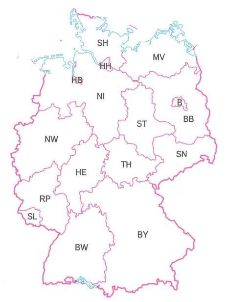 Bundesländer Deutschlands
